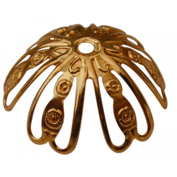 Extra Large Looped Deep Cap Gold